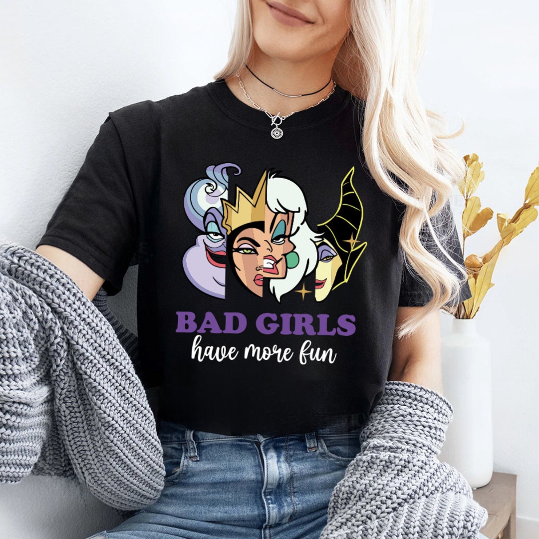 Comfort Colors Disney Bad Girls Shirt, Disney Villians Shirt, Haunted ...