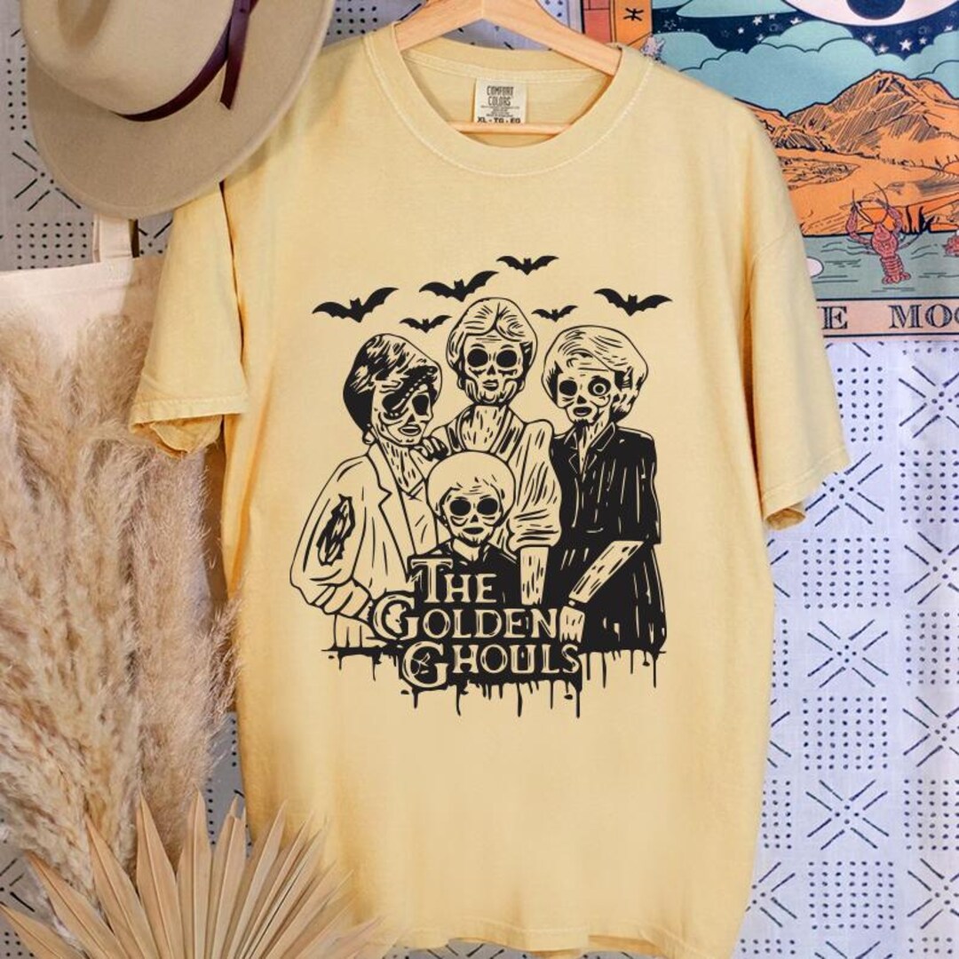 Comfort Colors the Golden Ghouls Shirt, the Golden Girls Horror ...