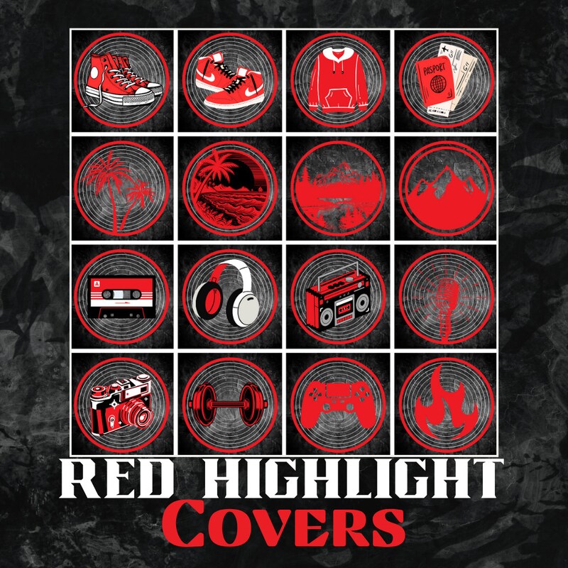 Red Instagram Highlights - Etsy