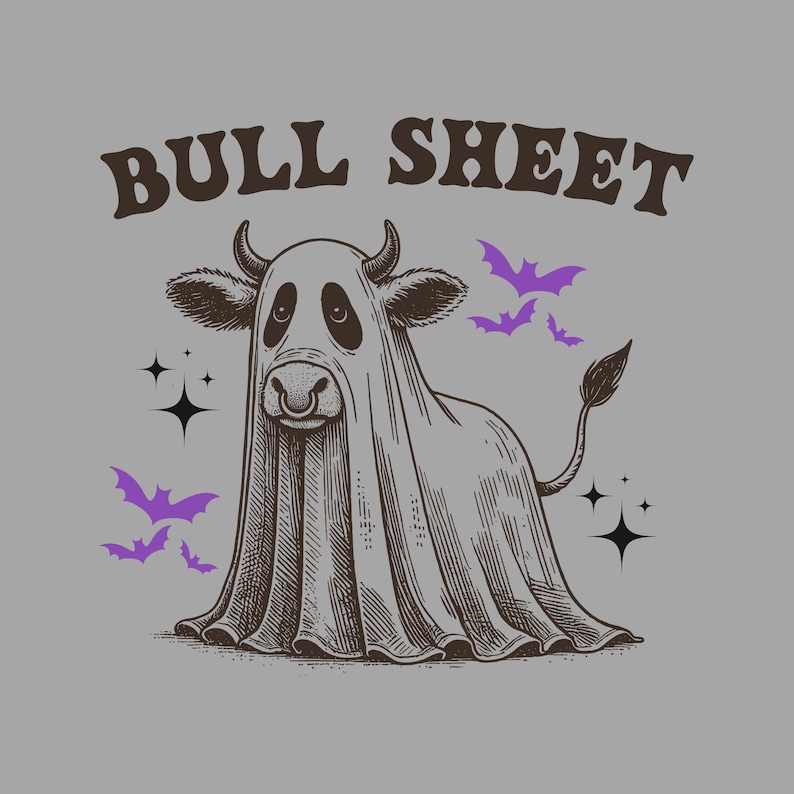 Funny Cow Ghost Png, Halloween Png, Ghost Cow Png, Vintage Cow Png ...