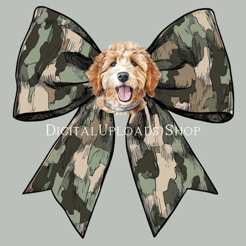 Goldendoodle Mom Png Gift Camo Dog Coquette Bow Doodle Lover ...