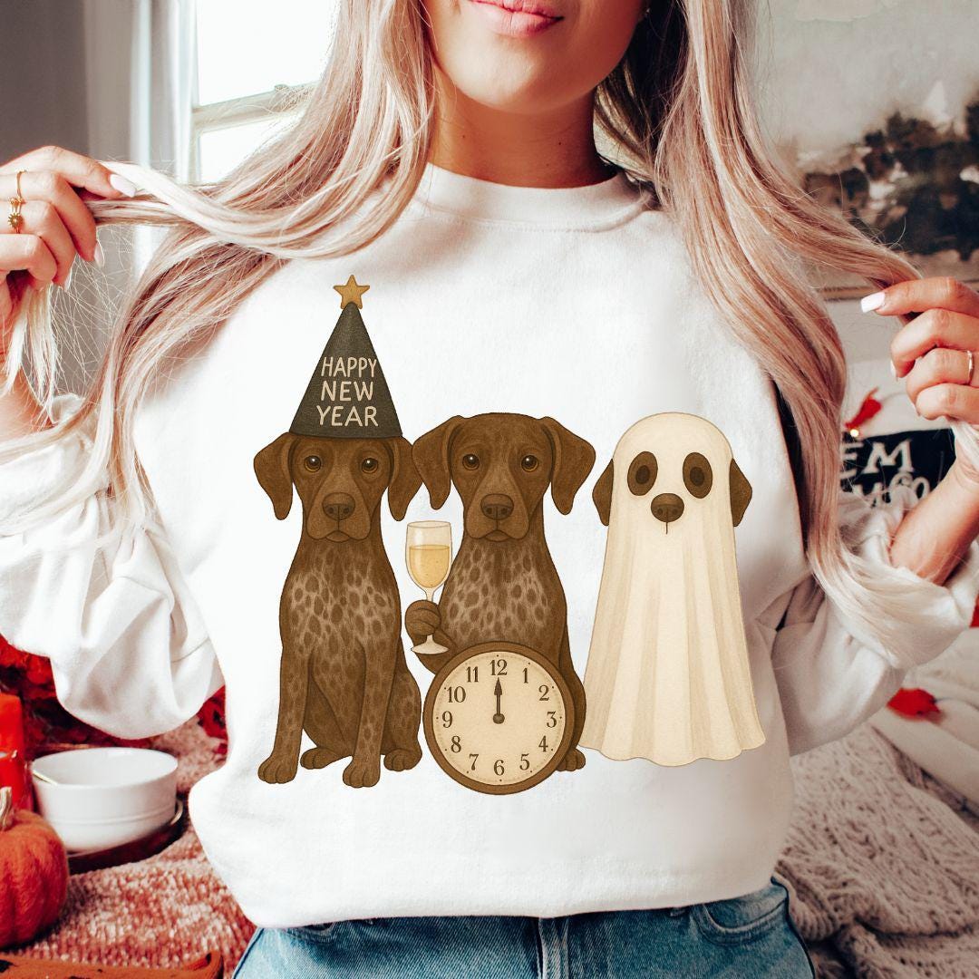 German Shorthaired Pointer Png, New Years Dog Shirt, Dog Mom Png, GSP ...