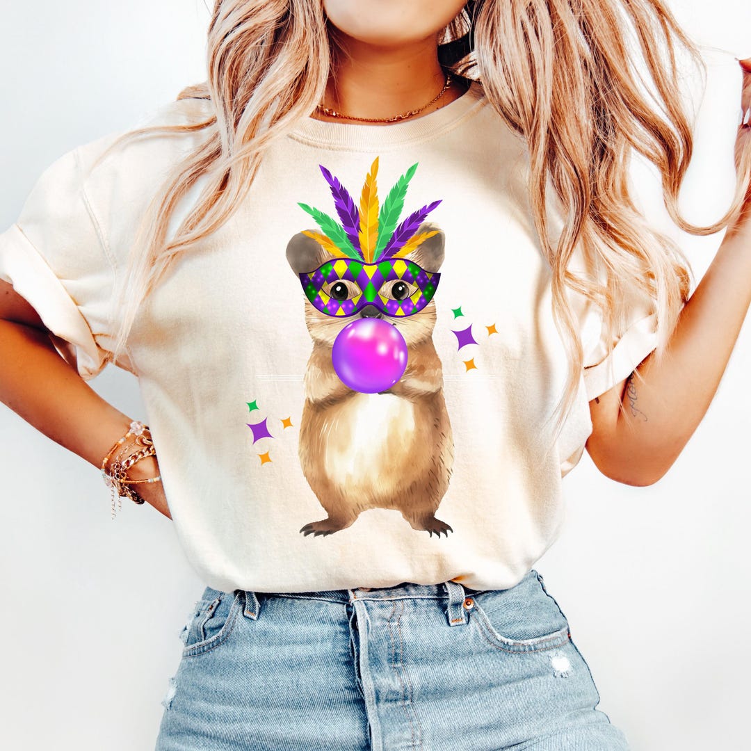 Quokka Png, Cute Quokka Mardi Gras Sublimation Design, Animal Lover Png ...
