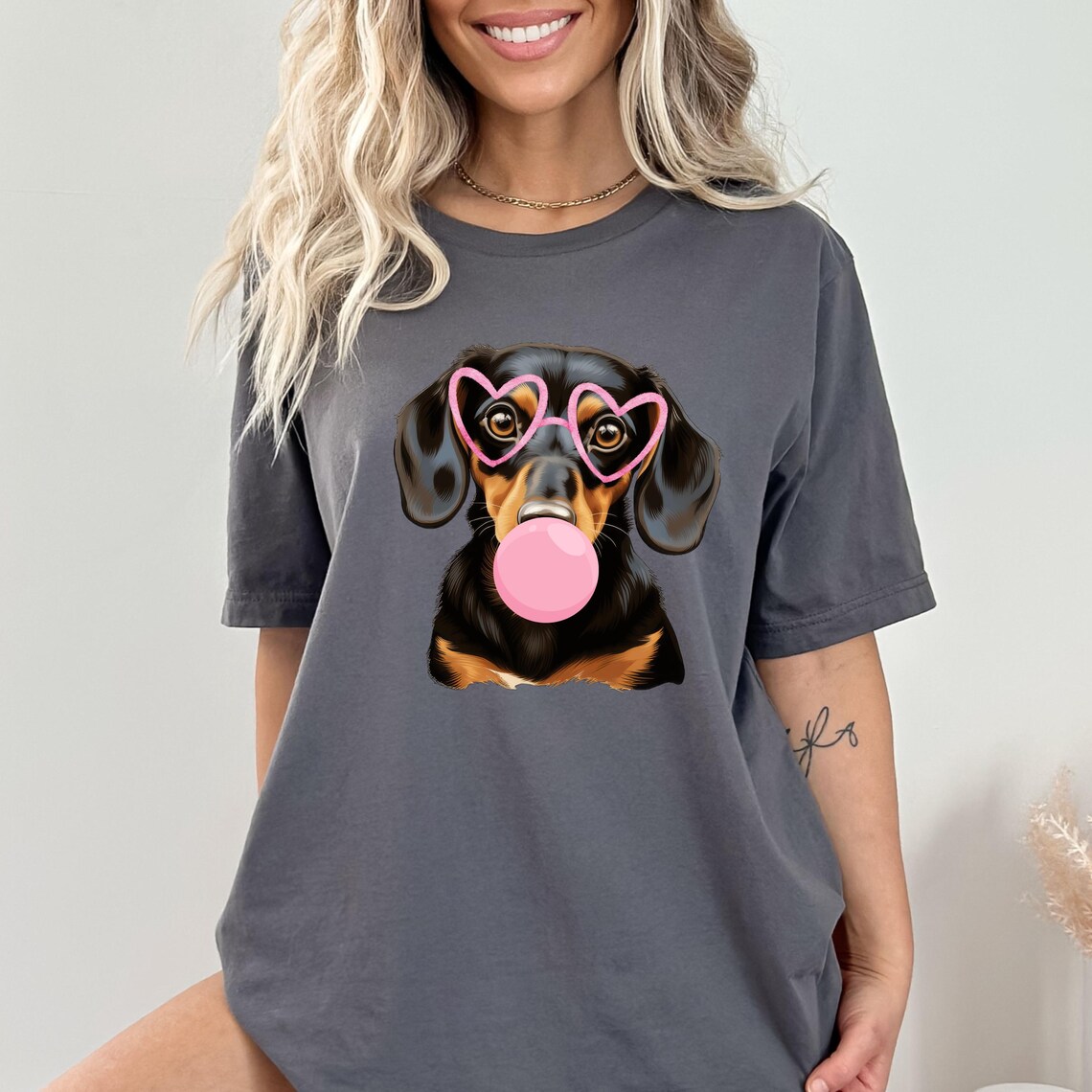 Valentine Dachshund Dog Png, Sausage Dog Png, Valentine's Day Dog Mom ...