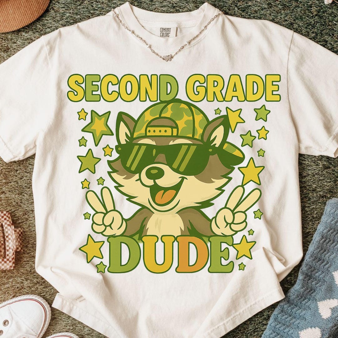 Second Grade Boy Png Sublimation Instant Download High Quality First ...