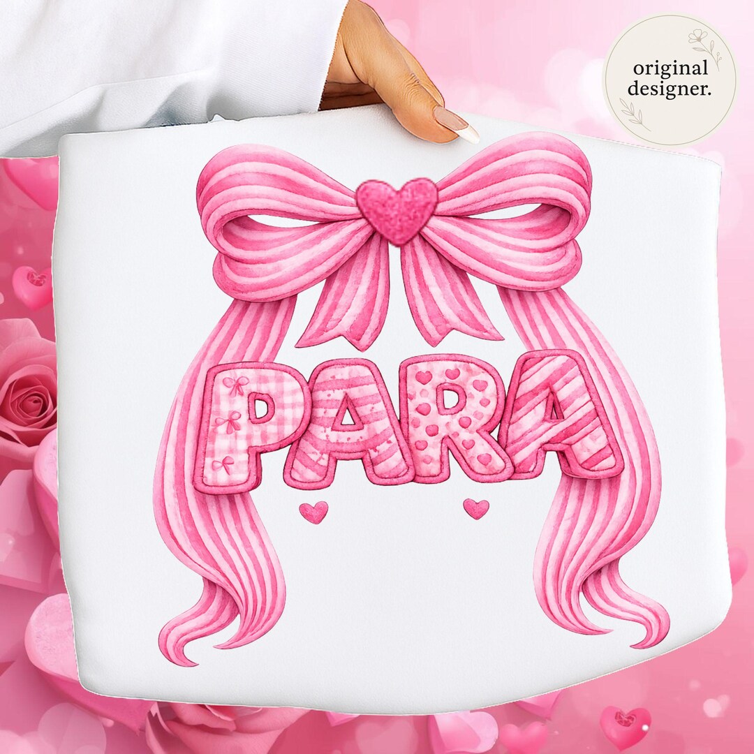 Preppy School Para Valentine Png, Pink Coquette Bow, February 14th ...