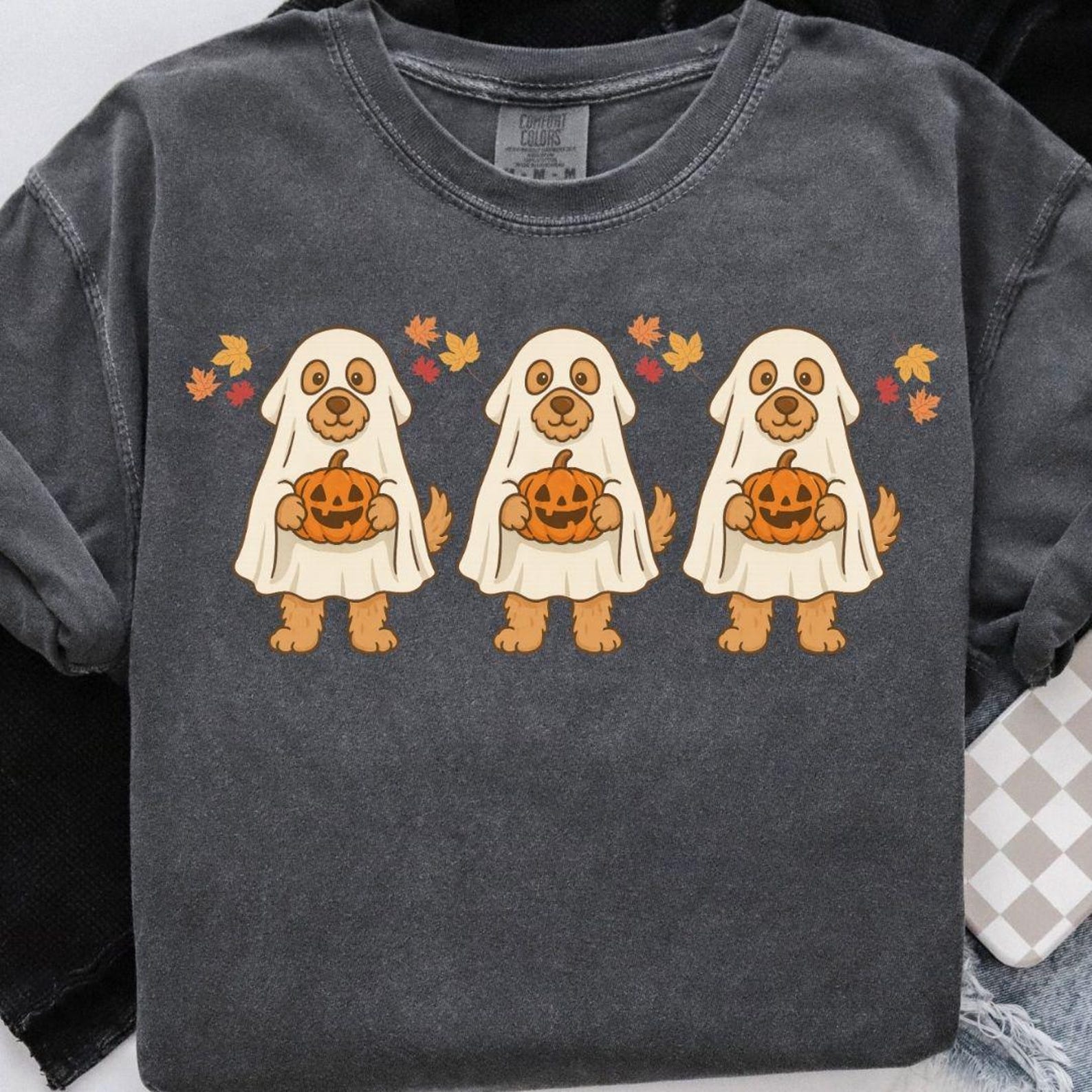 Сute Ghost Dog Png, Halloween Goldendoodle Png Clipart, Halloween Gift ...