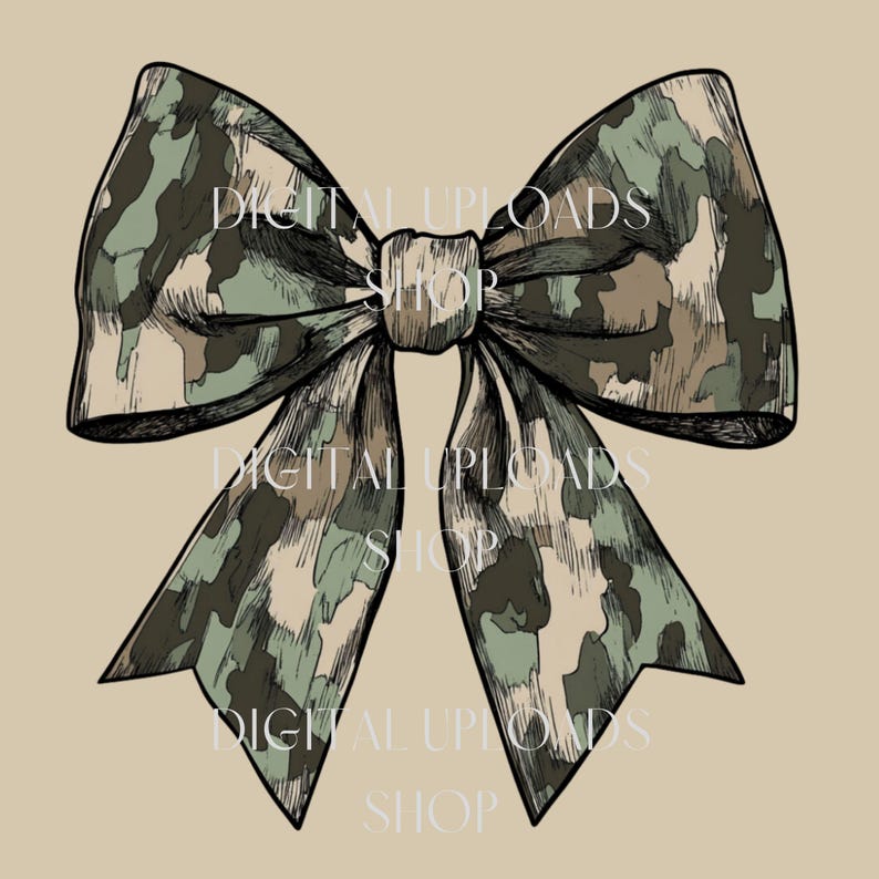 Camouflage Camo Bow Png Cute Camo Coquette Bow PNG, Army Bow Png ...