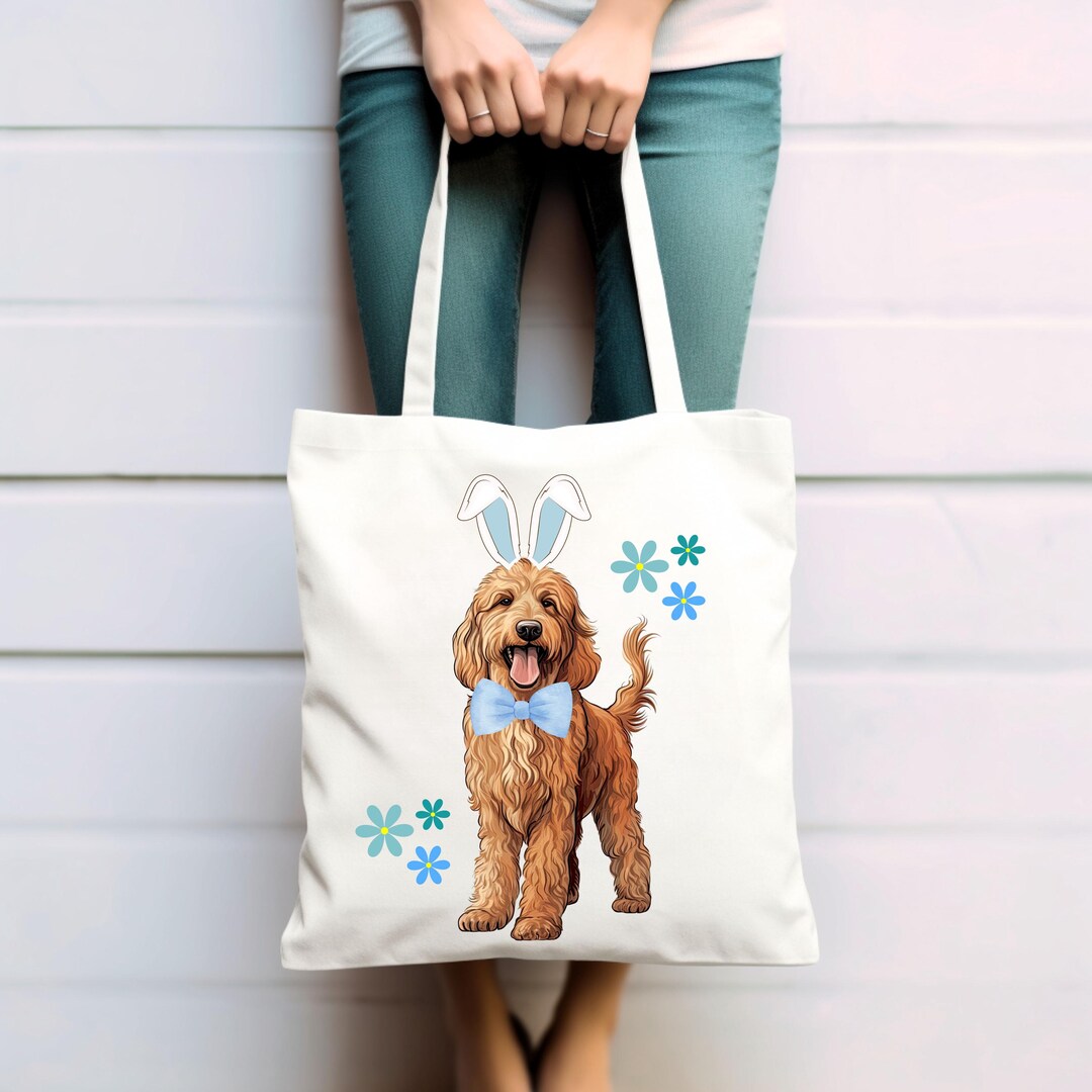 Goldendoodle Coquette Easter Bunny PNG, Doodle Mom Easter Gift ...