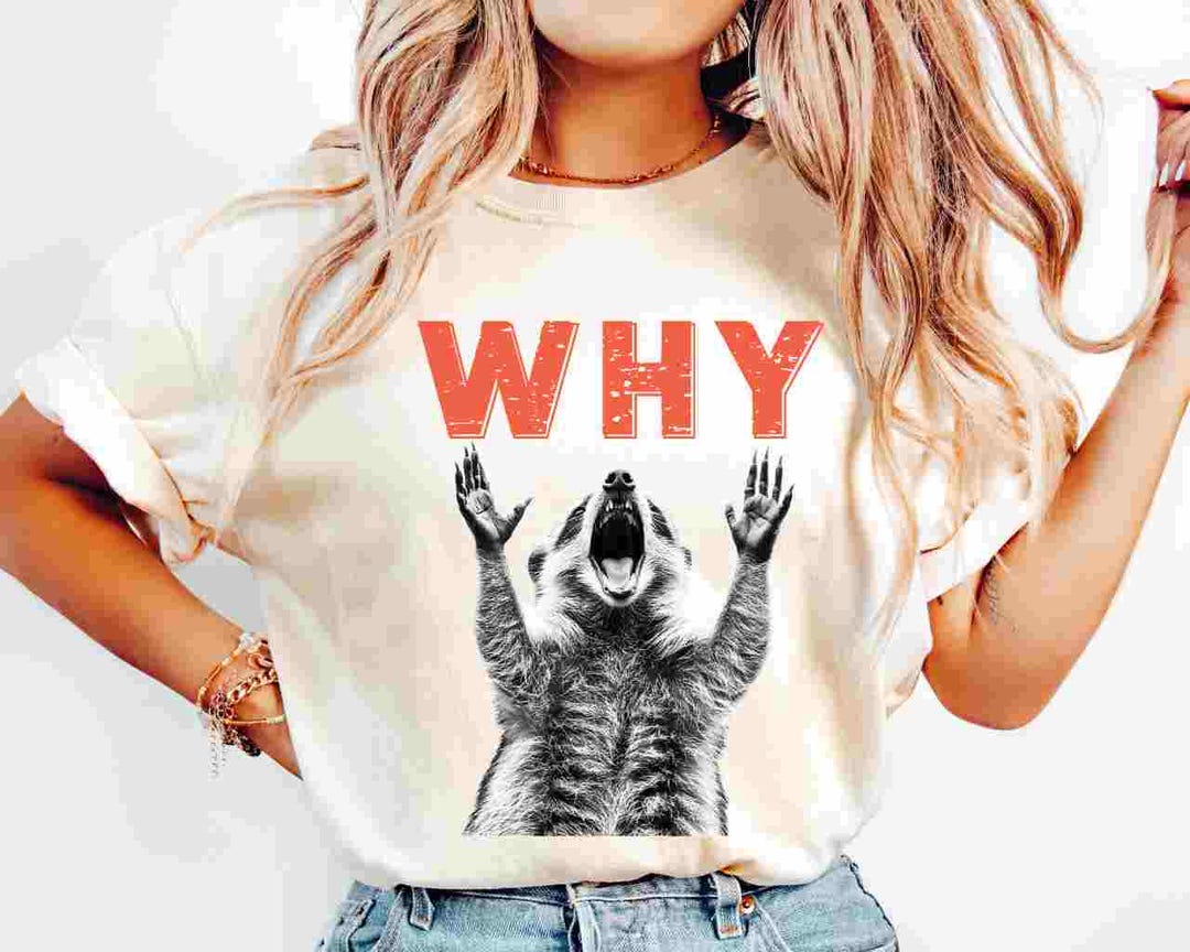 Funny Racoon PNG | Funny Back to School Png | Funny Work Shirt Gift ...