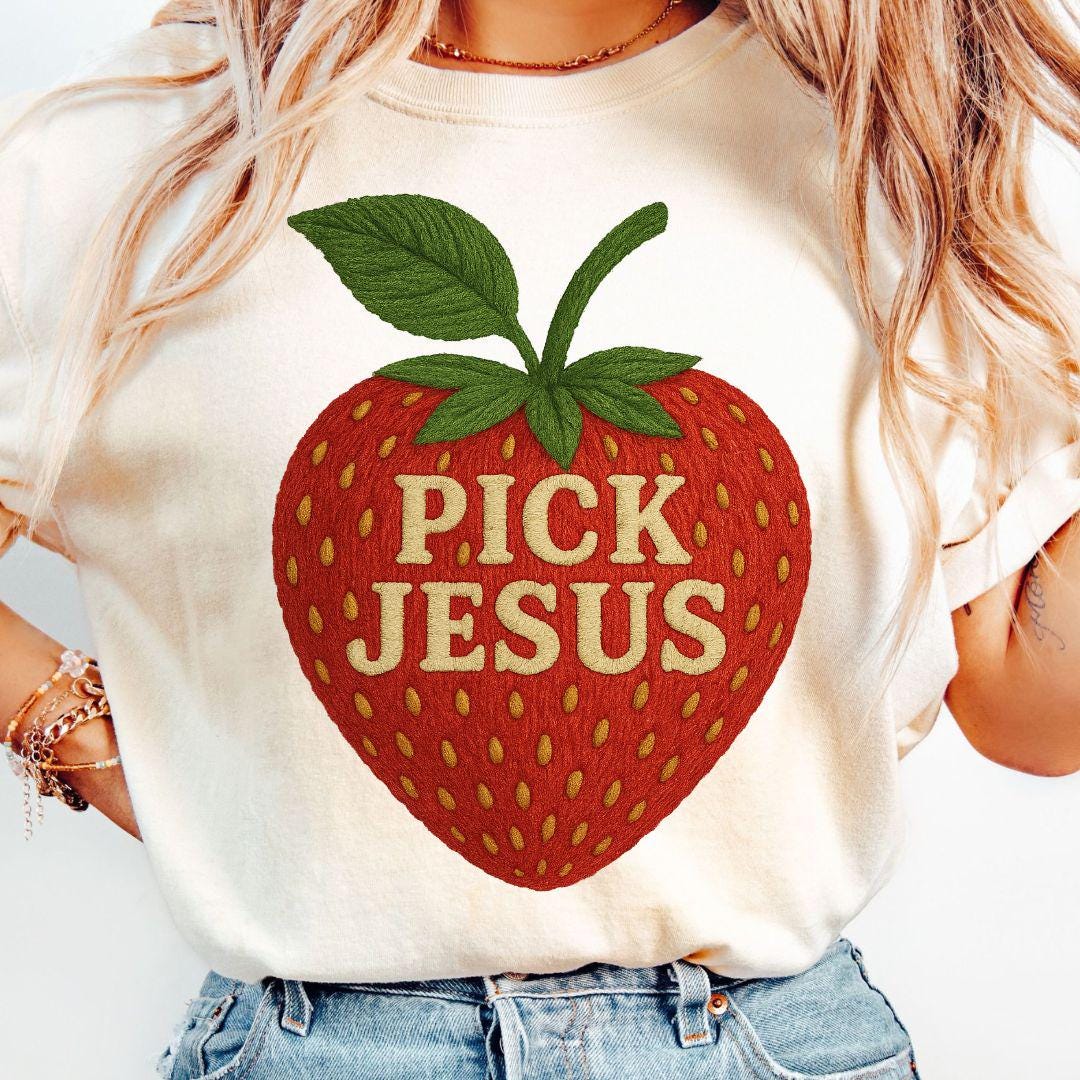 Christian Png, Strawberry Png, Summer Strawberry Festival T-shirt ...