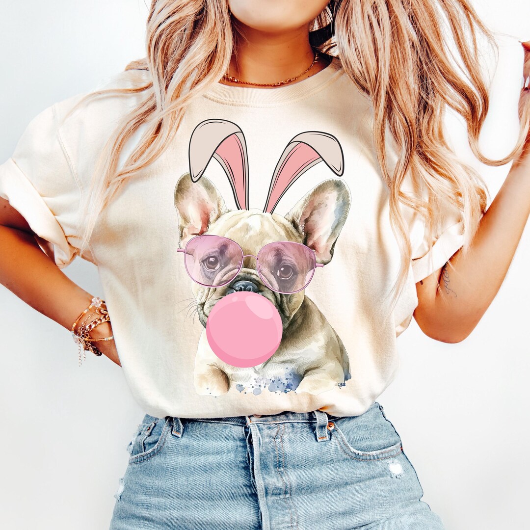 Frenchie Easter Bunny Png, Frenchie Dog Mom Png, Dog Lover Easter Gift ...