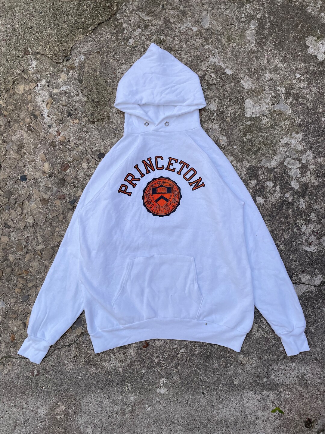 Vintage 1980's Champion Princeton University Graphic Hoodie Sweatshirt ...