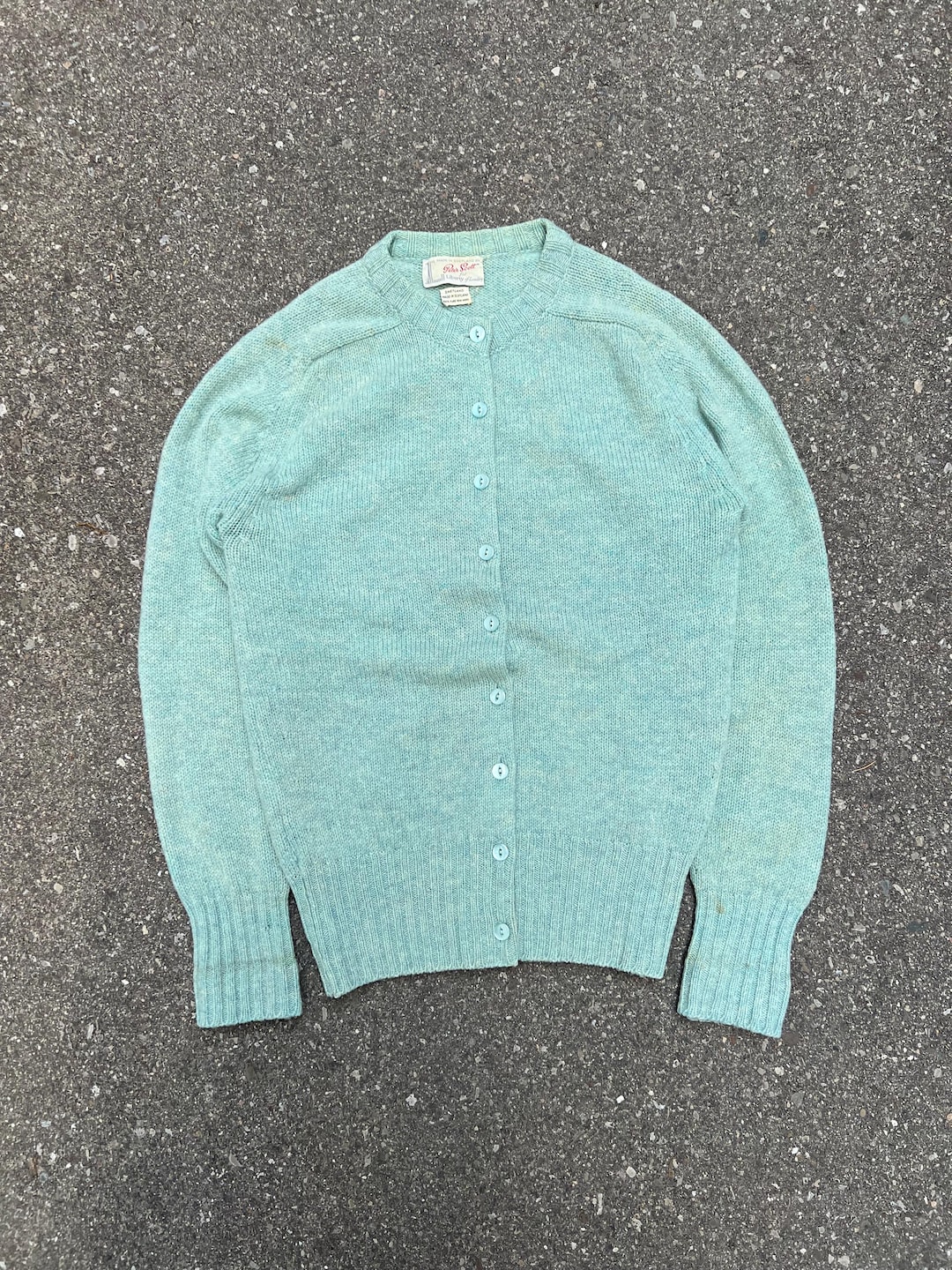 True Vintage 1960's Peter Scott for Liberty of London Light Blue Wool ...