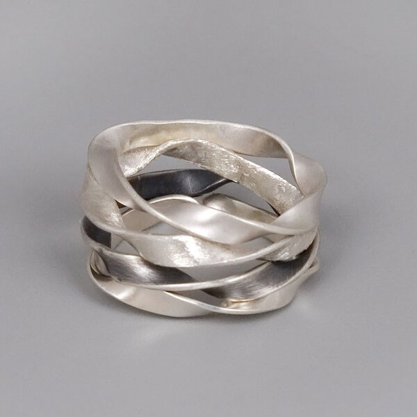 Mixed Metal Ring - Etsy