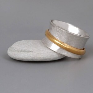 Sterling Silver Spinner Ring, Wide Ring, Spinner Ring Silver, Silver ...