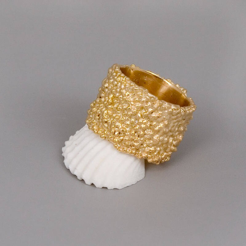 Rose Gold Band Ring Wide Band Ring Gold Womens Ring Chunky | Etsy