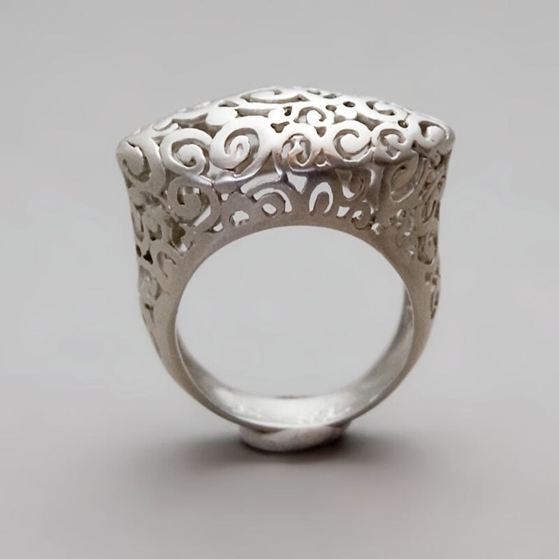 Unique Silver Ring - Etsy