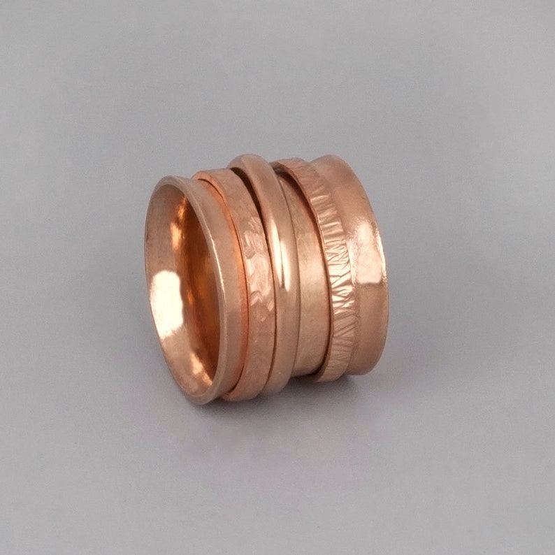 Gold Spinner Ring Womens Ring Cocktail Ring Large Ring - Etsy