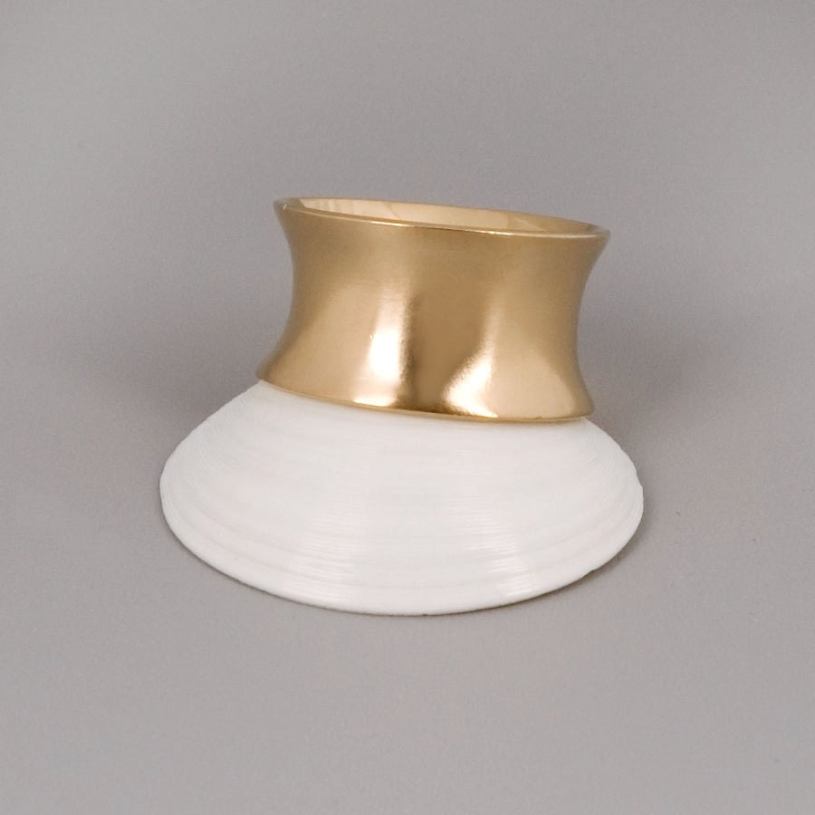 Wide Gold Ring Women Gold Ring Tube Ring Unique Wedding | Etsy