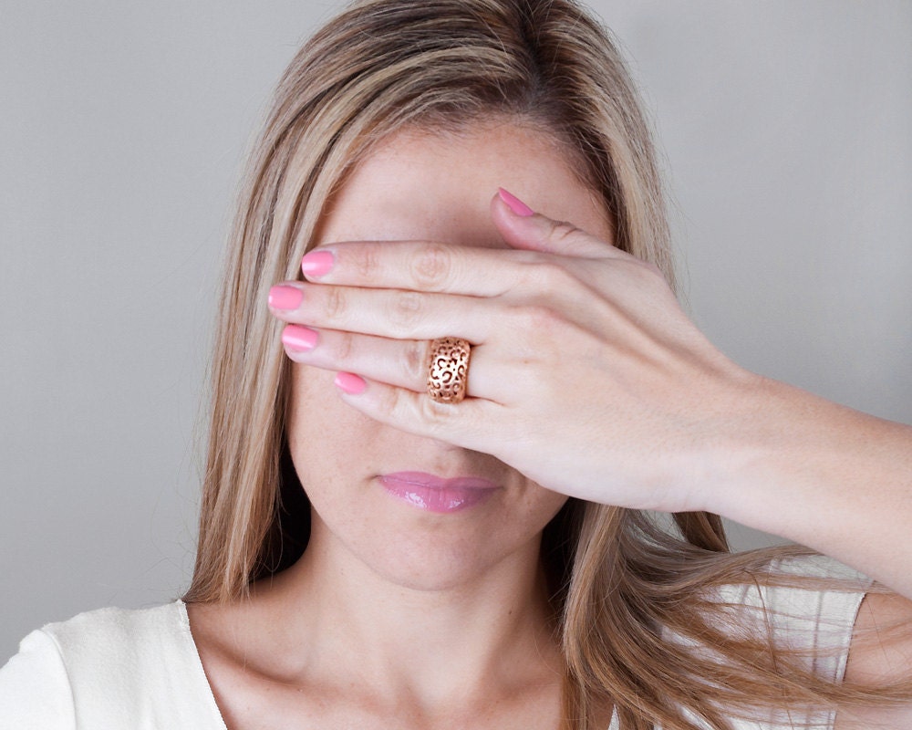 Gold Filigree Ring Bohemian Ring Moroccan Ring Tibetan | Etsy