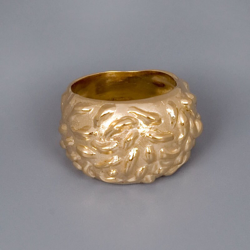 Large Gold Ring Chunky Gold Ring Boho Ring Gold Statement | Etsy