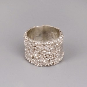 Wide Wedding Band Wide Silver Ring Bohemian Ring Womens | Etsy