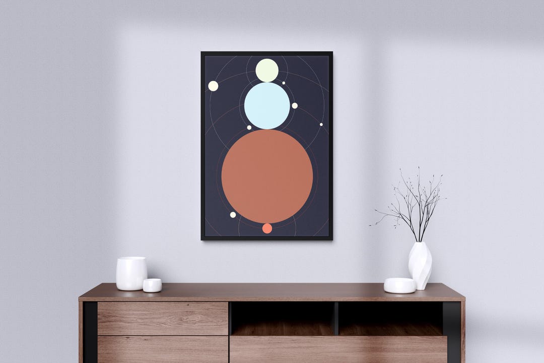 Space Planets Rolled Posters, Solar System Pop Art Graphic Design ...
