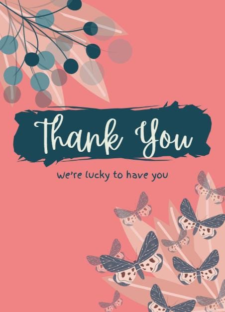 Elegant Customer Appreciation Cards: Printable Digital Download for ...
