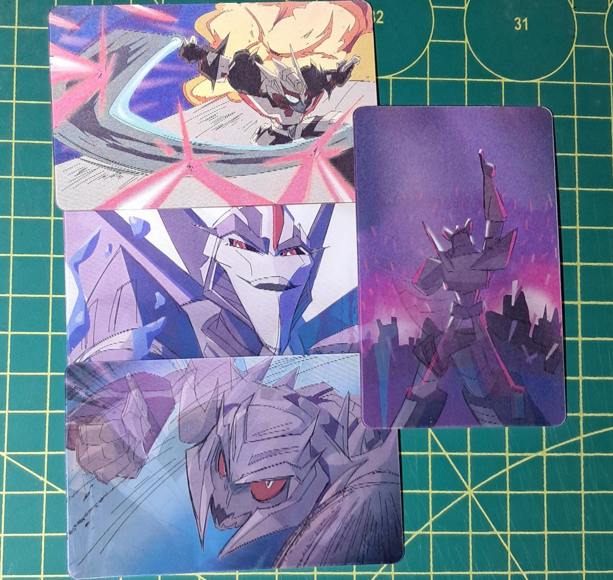Animated Transformers Cards set of 4 - Etsy