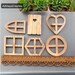 25pcs 30-45mm Wooden Window Frames DIY Wooden Windows for Crafts ...