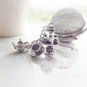 A Proper Tea, Tea Cup Charms With Tea Infuser, Loose Leaf Tea Accessory ...