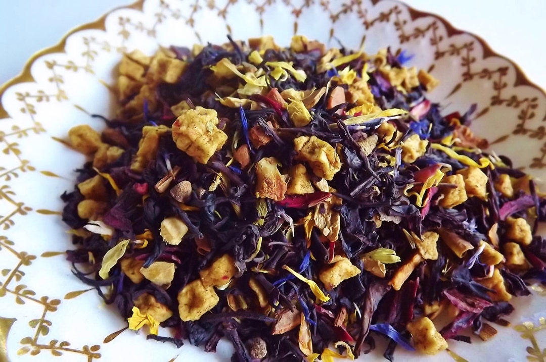 Brambleberry Tea Blend, Hand Blended, Autumn Spiced Tea, Loose Leaf ...