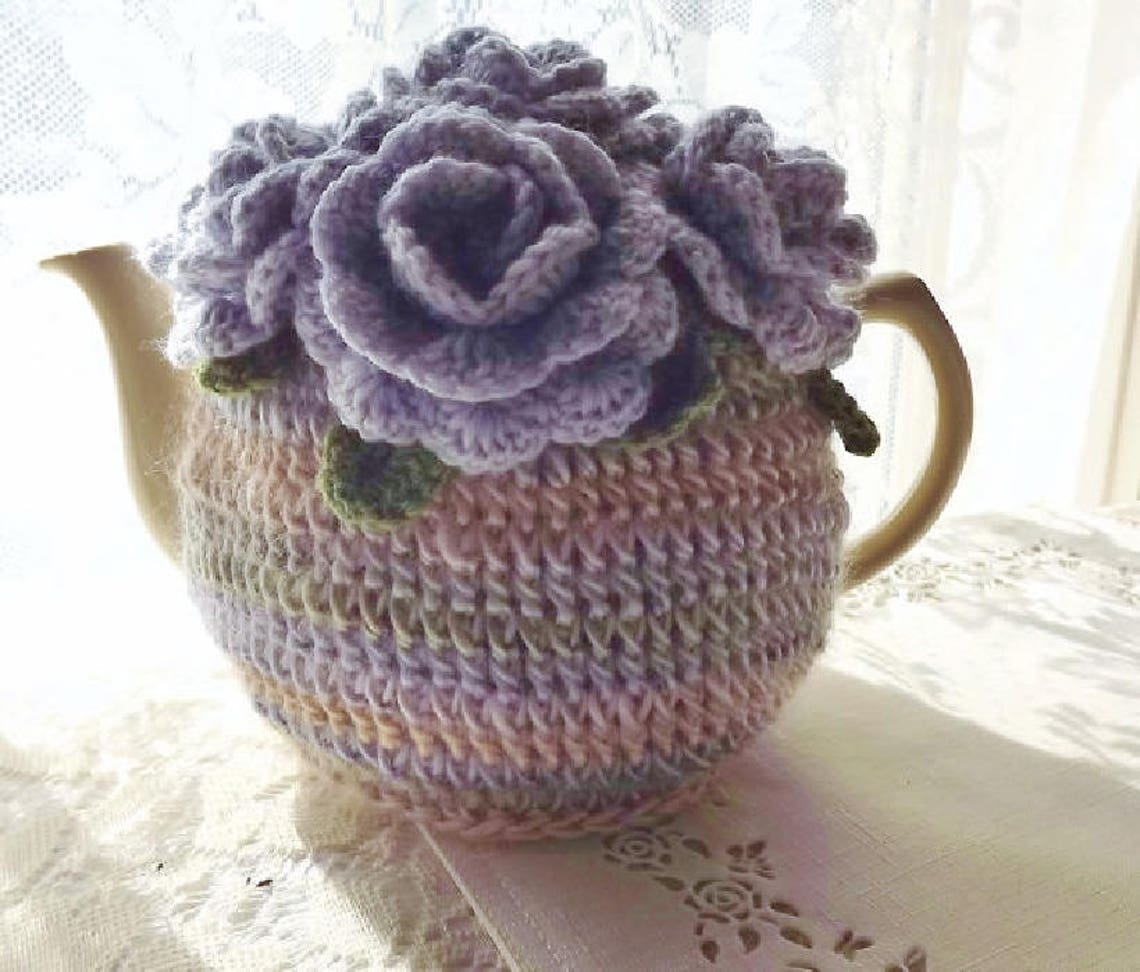 Rose Tea Cozy Crochet Pattern: 6-cup Teapot (PDF Pattern) - Etsy
