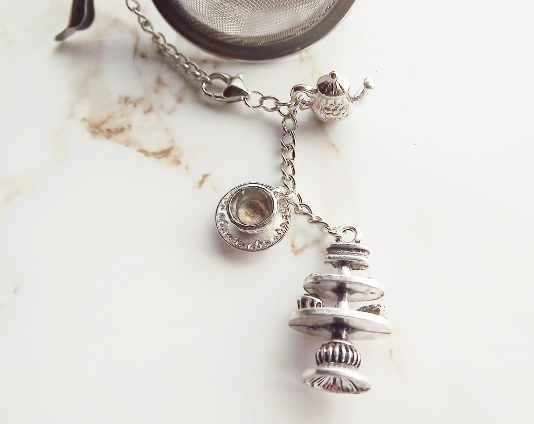 A Proper Tea, Tea Cup Charms With Tea Infuser, Loose Leaf Tea Accessory ...