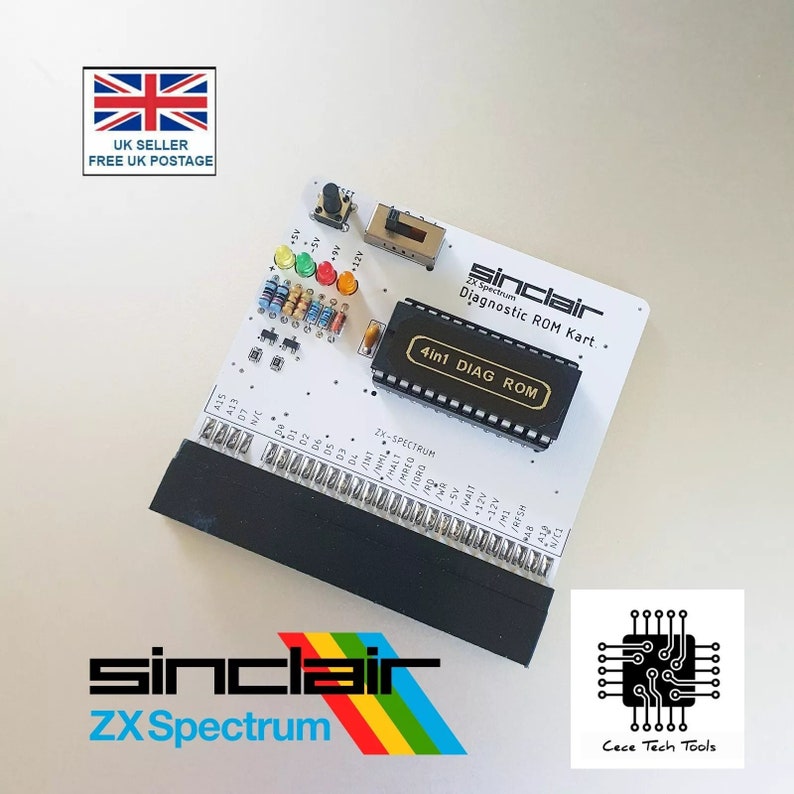 ZX Spectrum 16k 48k 128k +2 Diagnostic Test Cartridge - External Test ...
