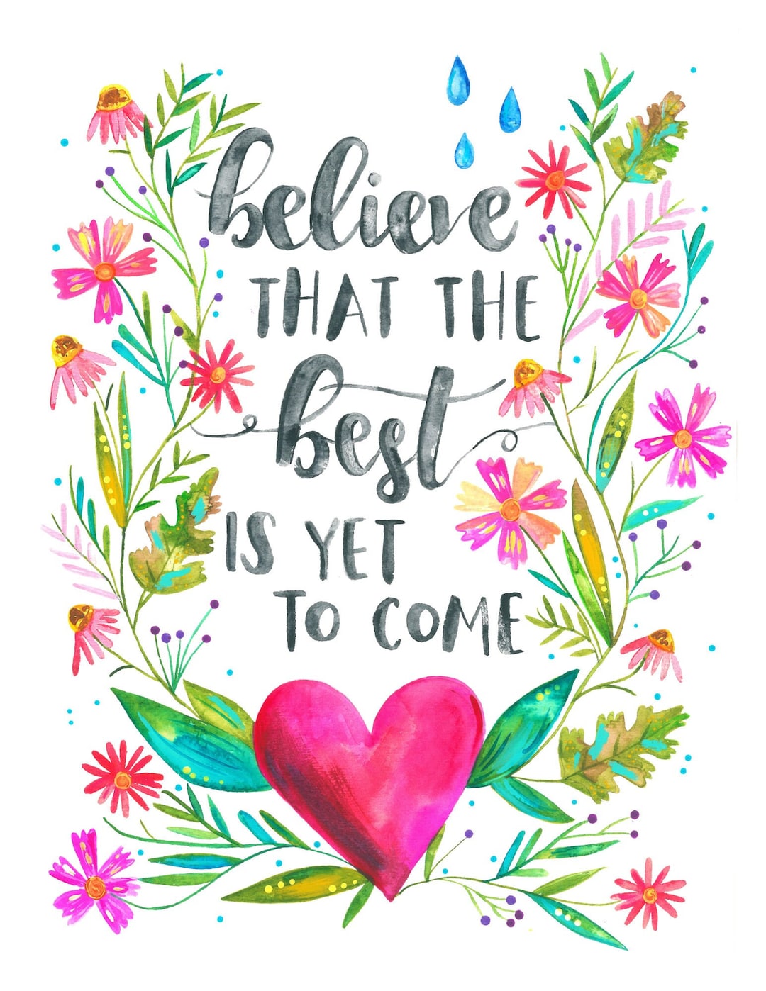 The Best is yet to Come Wall Art - Etsy