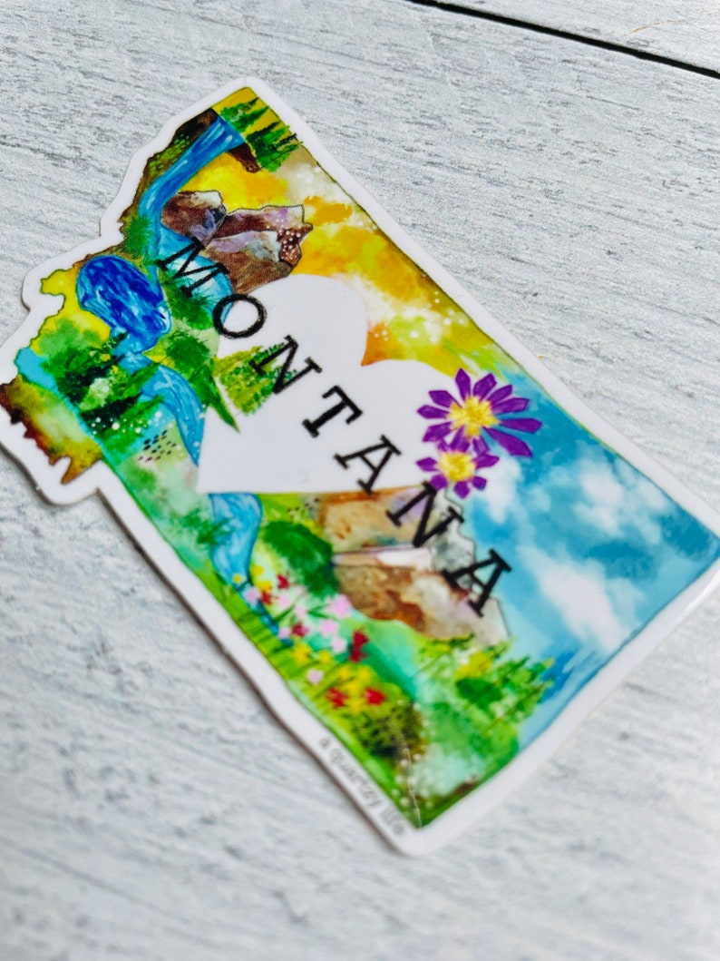 Montana Sticker | Montana State Decal | Montana Wild West Sticker - Etsy