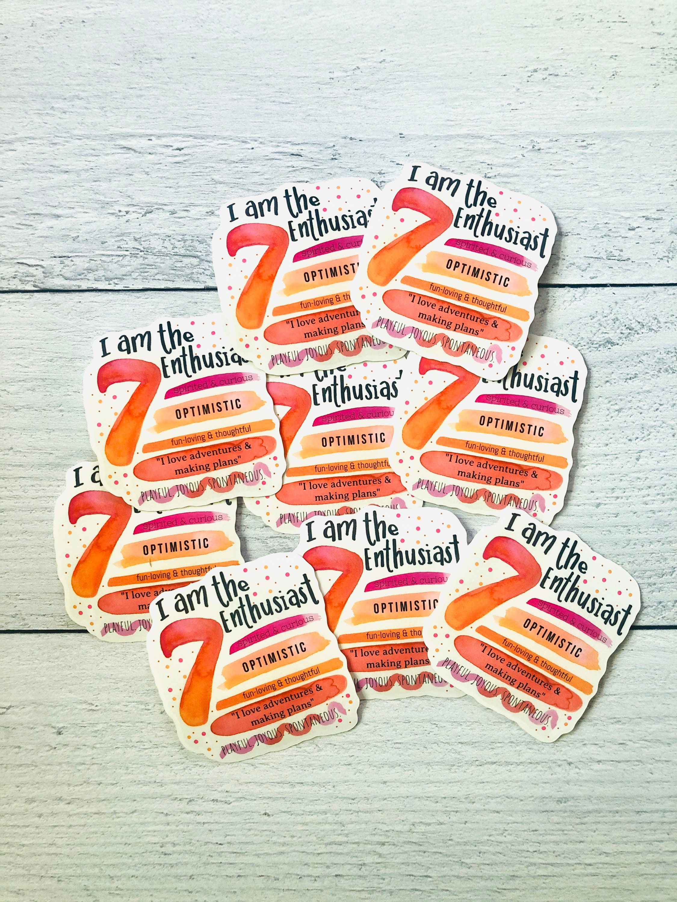Enneagram 7 Sticker | Type 7 Sticker | Enthusiast Sticker for Laptop ...