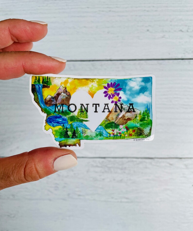 Montana Sticker | Montana State Decal | Montana Wild West Sticker - Etsy