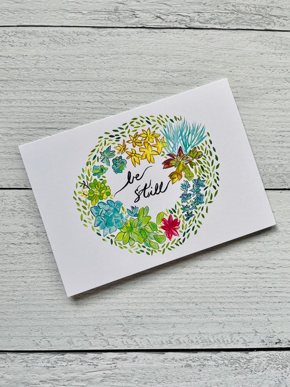 Be Still Card Encouraging Scripture Card - Etsy