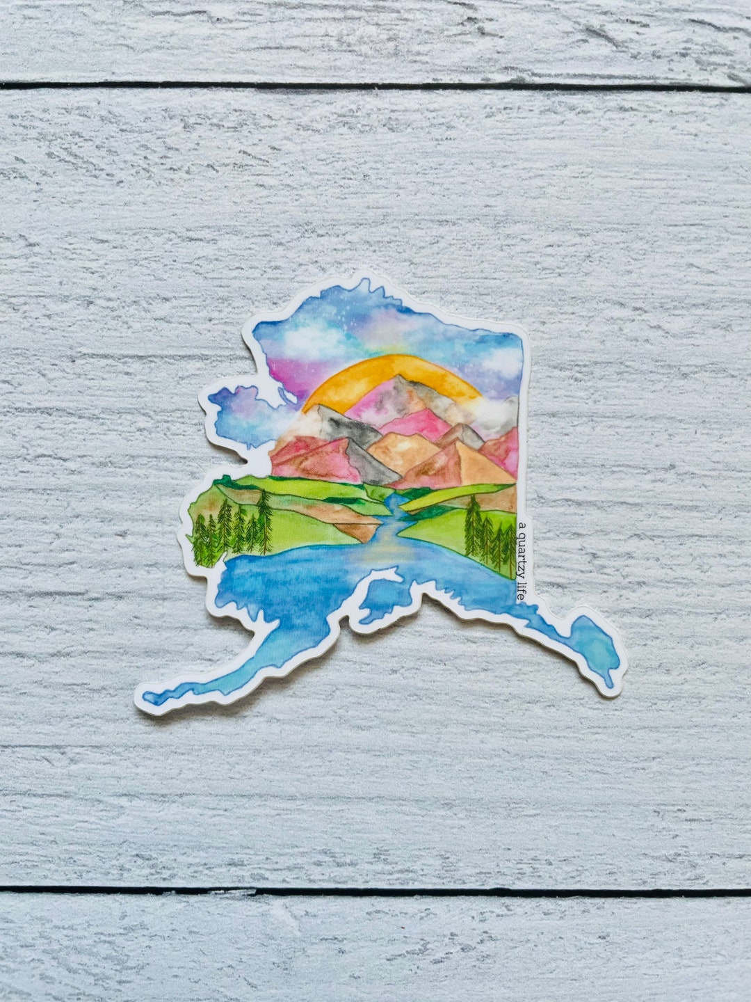 Alaska Sticker | Alaska State Sticker - Etsy