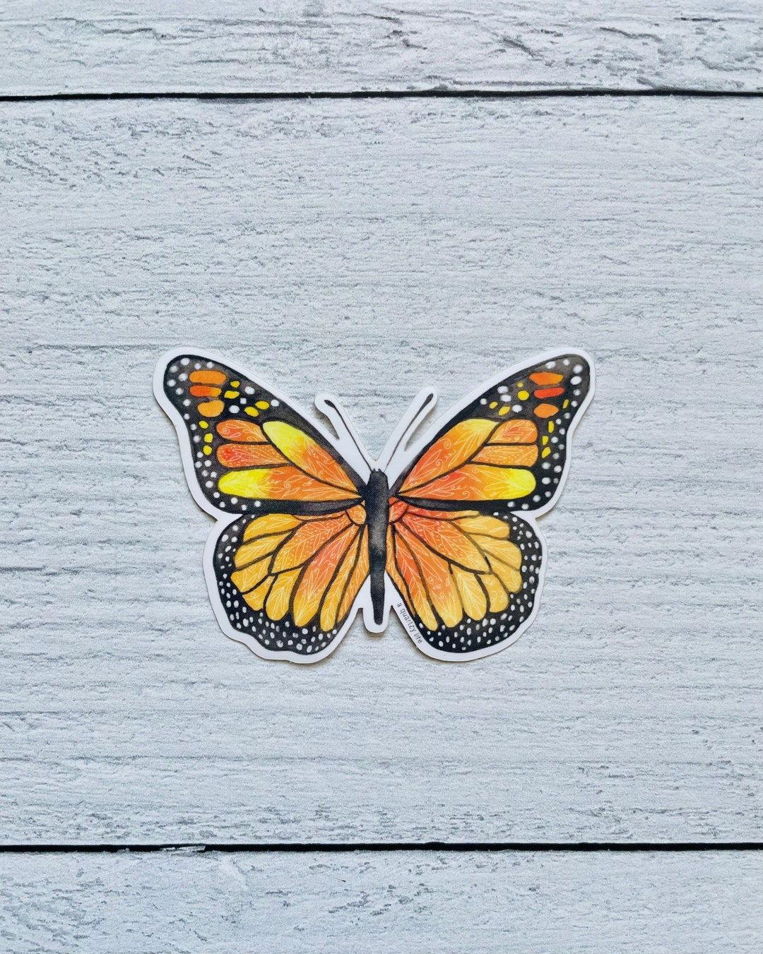 Monarch Sticker | Butterfly Sticker | Pollinator Sticker - Etsy