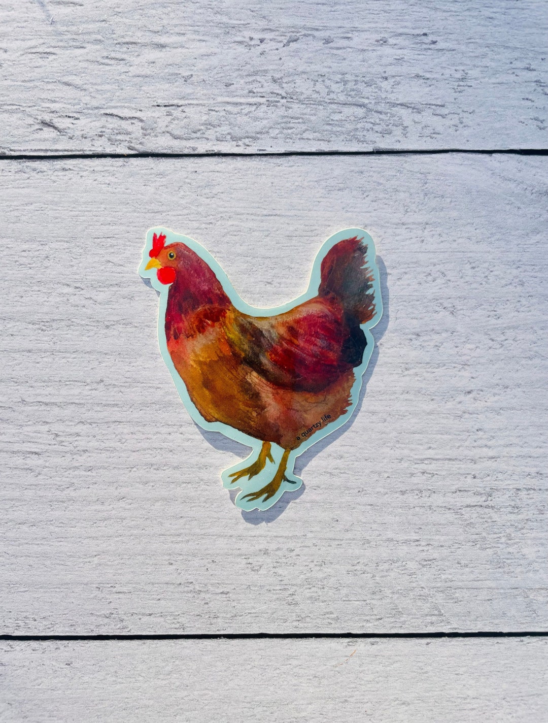 Chicken Sticker - Etsy