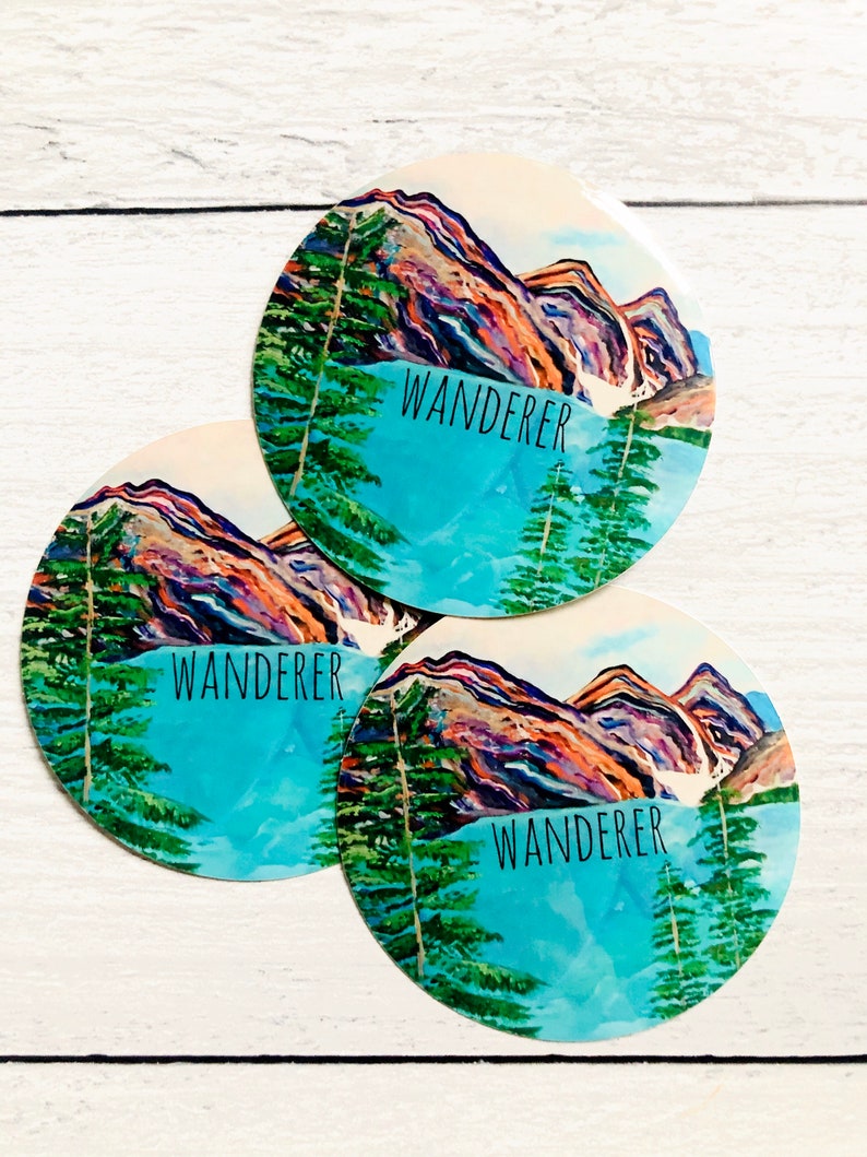 Wanderer Adventure Sticker Mountains Sticker | Etsy