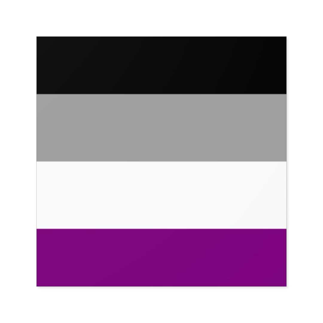 Asexual Flag Waterproof Sticker Pride Flag Laptop Sticker & Water ...