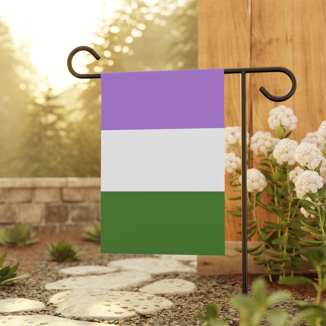 Genderqueer Garden Flag | LGBTQ+ Pride Flag, Queer | Home & Garden ...