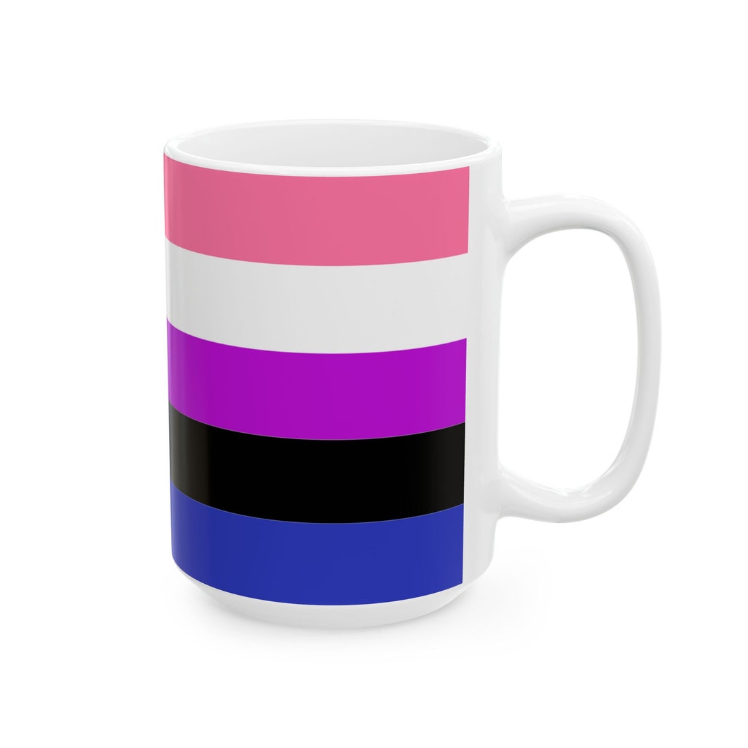 Genderfluid Flag Coffee Mug 15 Oz LGBTQIA Flags Home Collection ...
