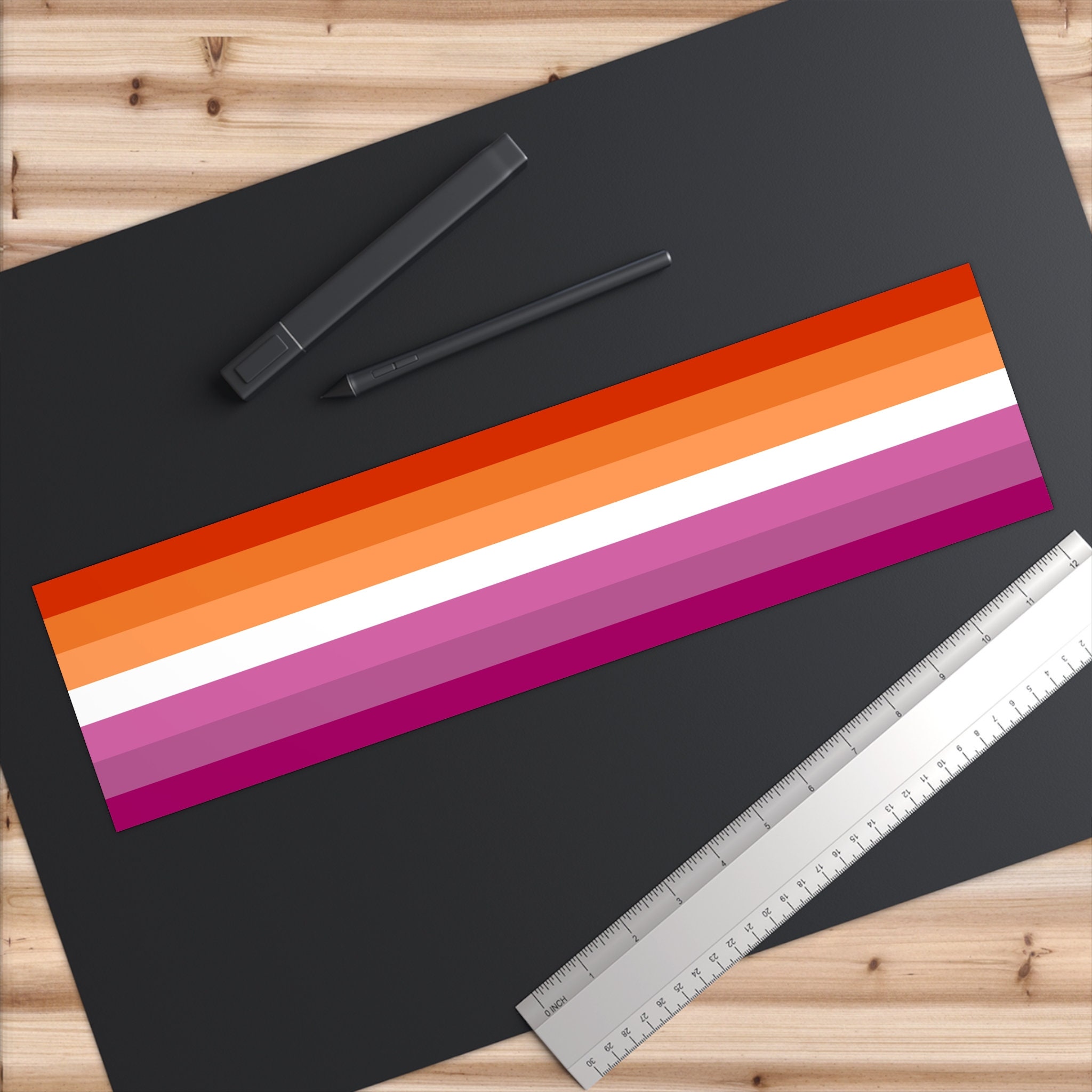 Lesbian Flag Bumper Sticker Lgbtq Flag Car Decoration Premium Auto Decal Laptop Sticker Pride