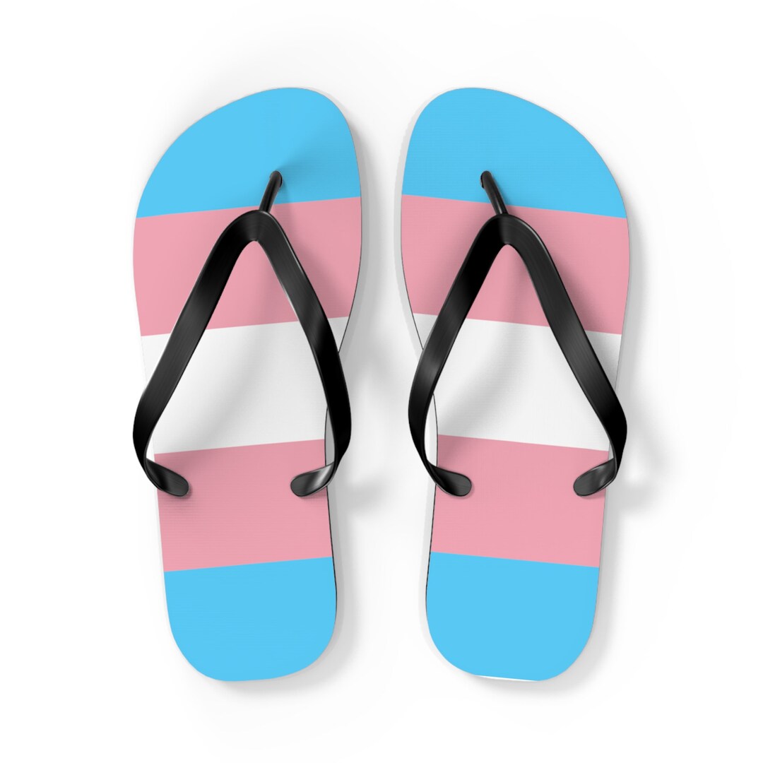 Transgender Flag, Gay Pride Flip Flops - Etsy